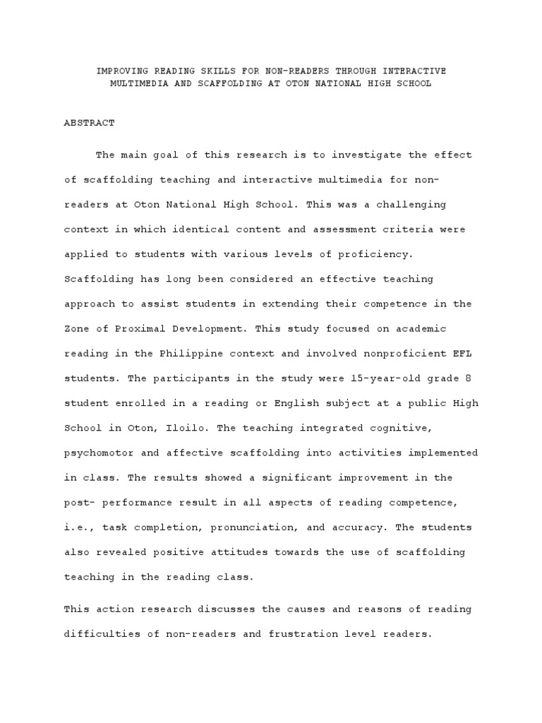 SCAFFOLDING | PDF | Data | Qualitative Research