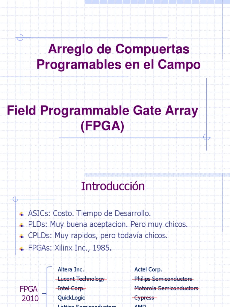 Presentacion 2 de FPGAs | PDF