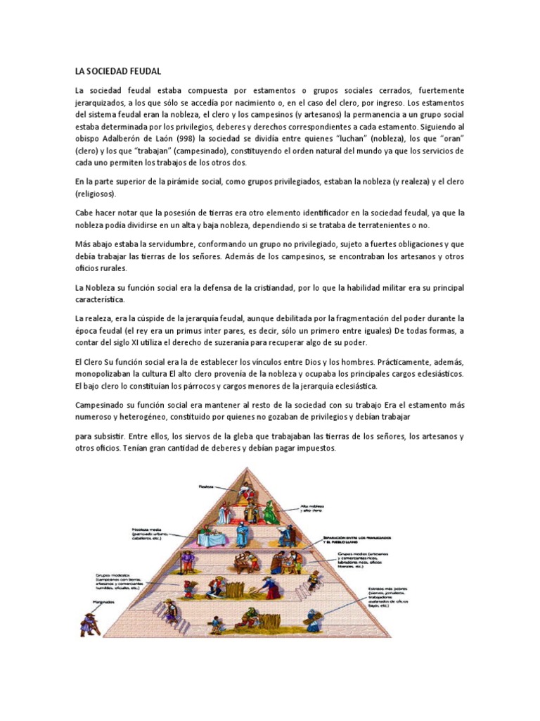 Estructura Del Feudalismo | Descargar gratis PDF | Feudalismo | Edades medias
