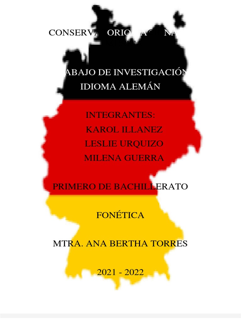 Informe Idioma Alemán | PDF | Idioma aleman | Friedrich Schiller