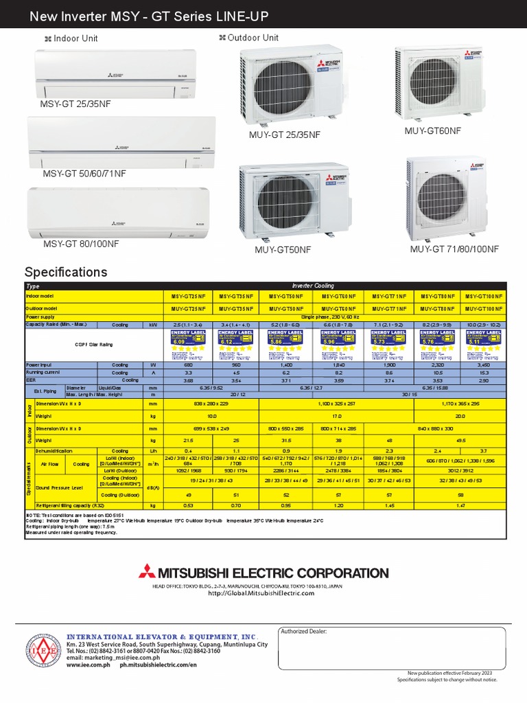 MSY GT Aircon Brochure | PDF | Building Automation | Electrical Engineering
