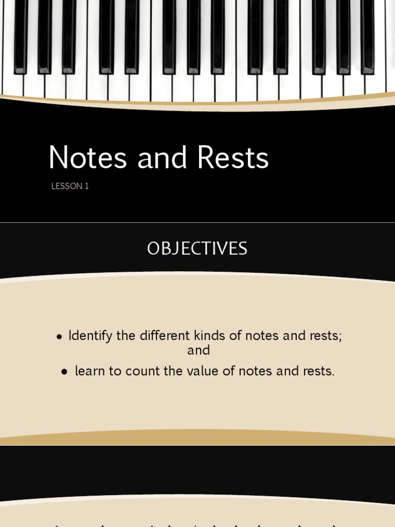 Notes and Rests | PDF