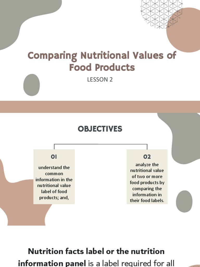 Nutritional Values | PDF | Nutrients | Nutrition Facts Label