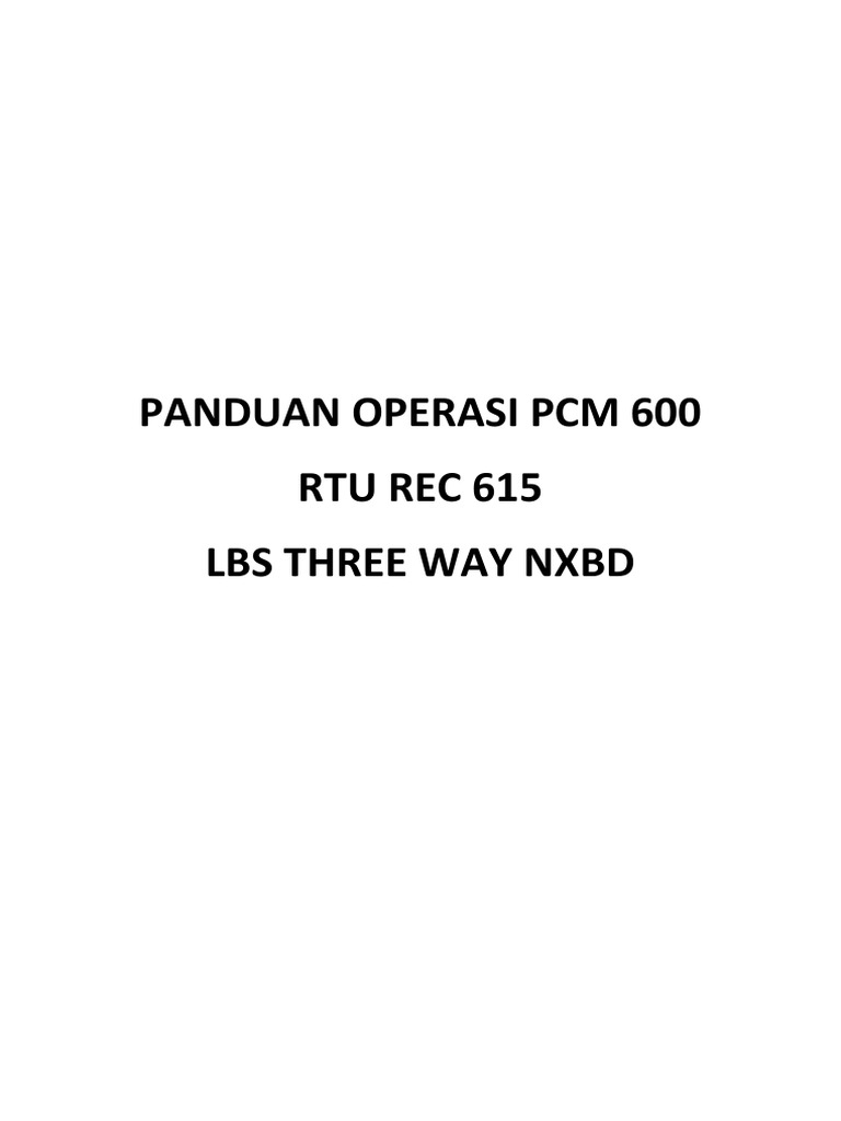 Panduan Software PCM NXBD | PDF