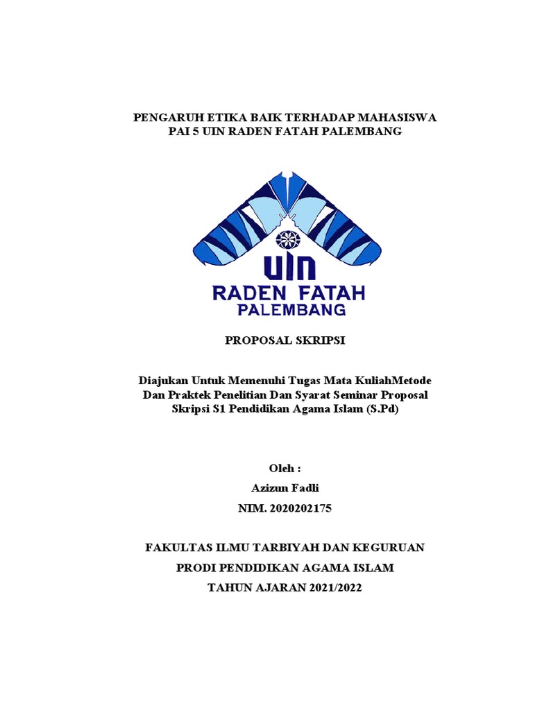 Proposal Skripsi Azizun Rev | PDF