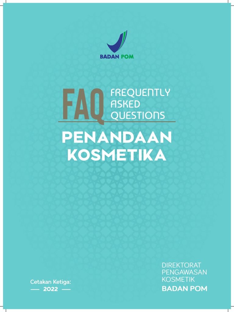 FAQ Penandaan Kosmetika BPOM | PDF
