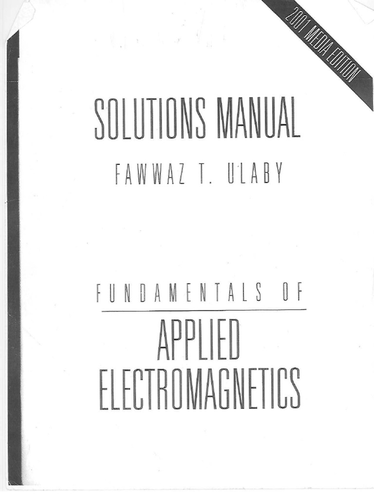 EE140 - Fundamentals of Applied Electromagnetics Solutions | PDF
