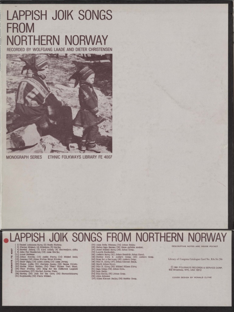 Lappish Joik Songs From Northern Norway | PDF