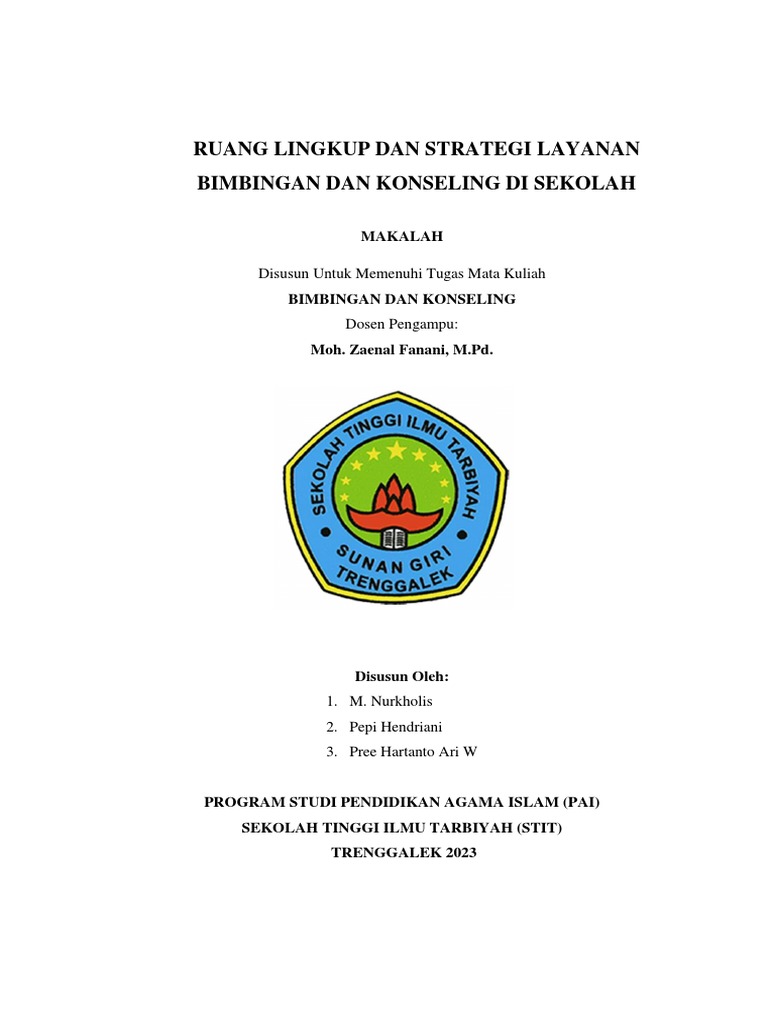 Ruang Lingkup Dan Strategi Layanan BK Di Sekolah | PDF