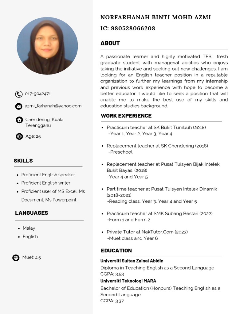 Neutral Minimalist Modern Professional Accountant Resume | PDF | Cognitive Science | Behavior ...