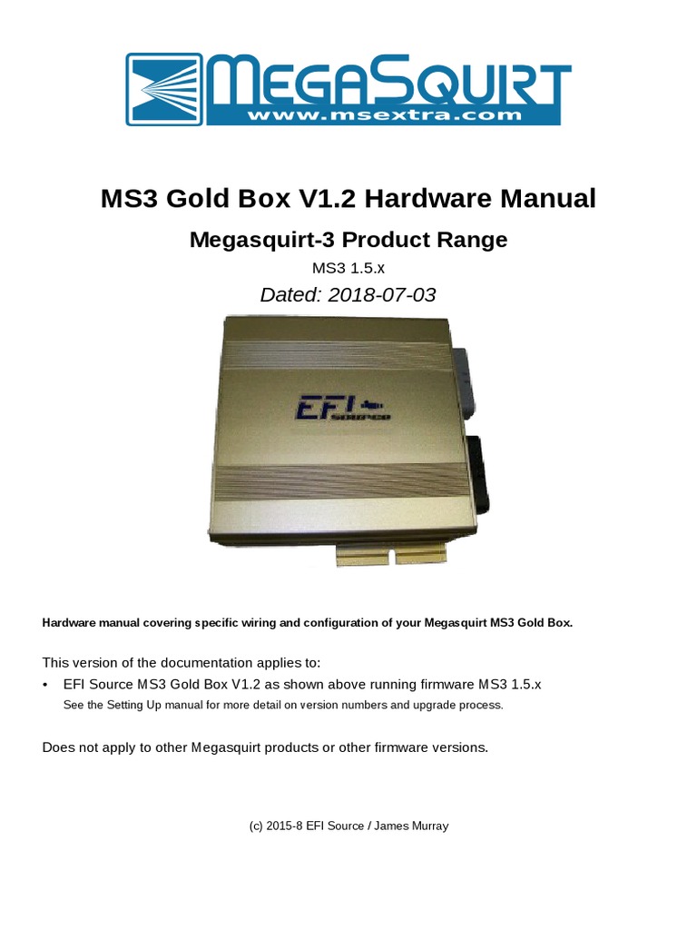 MS3 Gold1.2 Hardware-1.5 | PDF