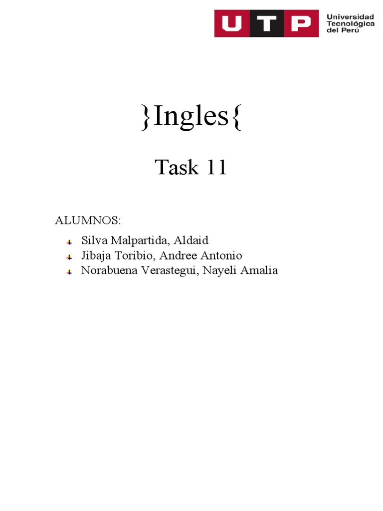 TASK11 Ingles... | PDF | Nursing | Psychologist
