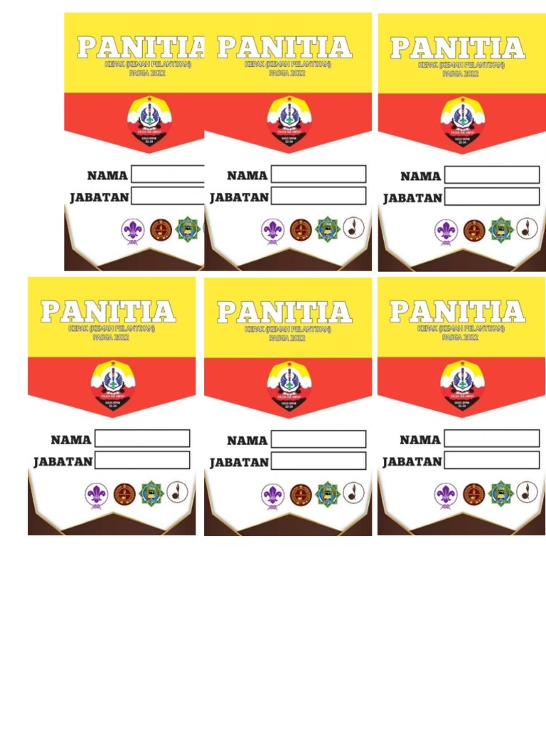 id card panitia pelantikan | PDF