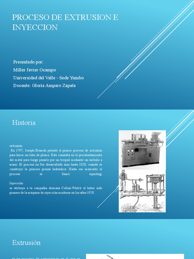 Procesos de Extruccion e Inyeccion | Descargar gratis PDF | Extrusión | Ingeniería mecánica