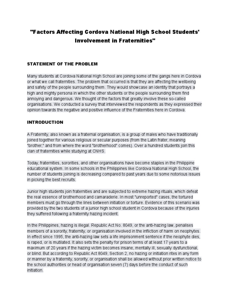 Document 2 1 | PDF | Fraternities And Sororities | Social Media