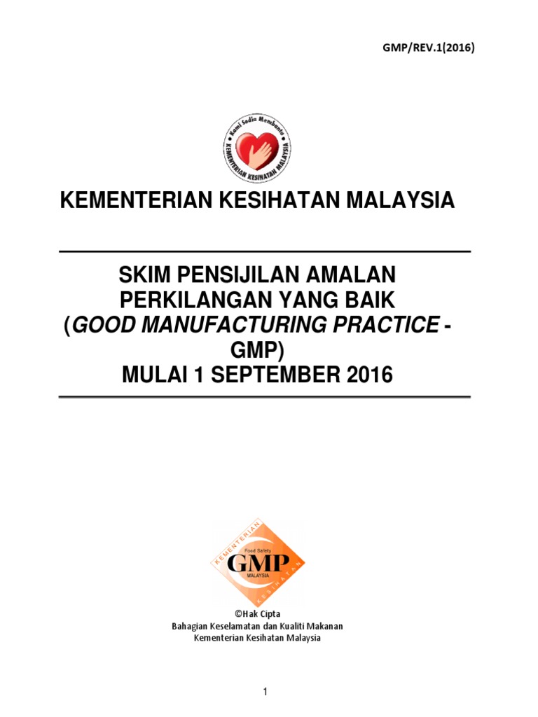 Garis Panduan GMP Edited 18082016 | PDF