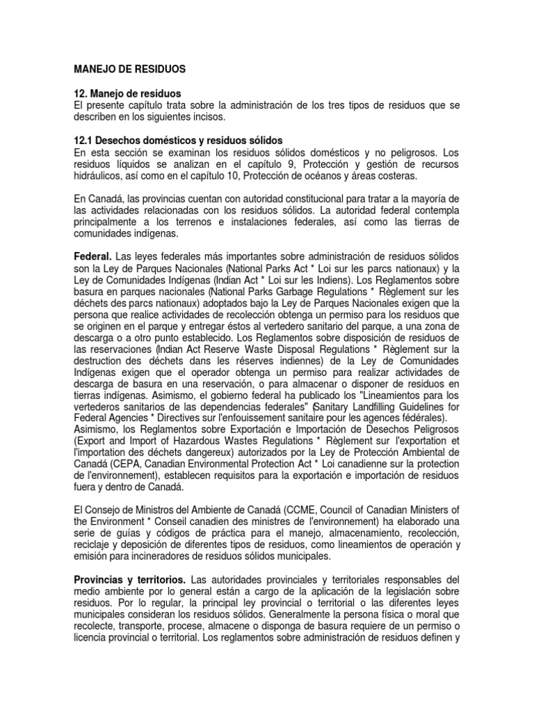 Manejo de Residuos | PDF | Residuos | Reciclaje Manejo de Residuos | PDF | Residuos | Reciclaje
