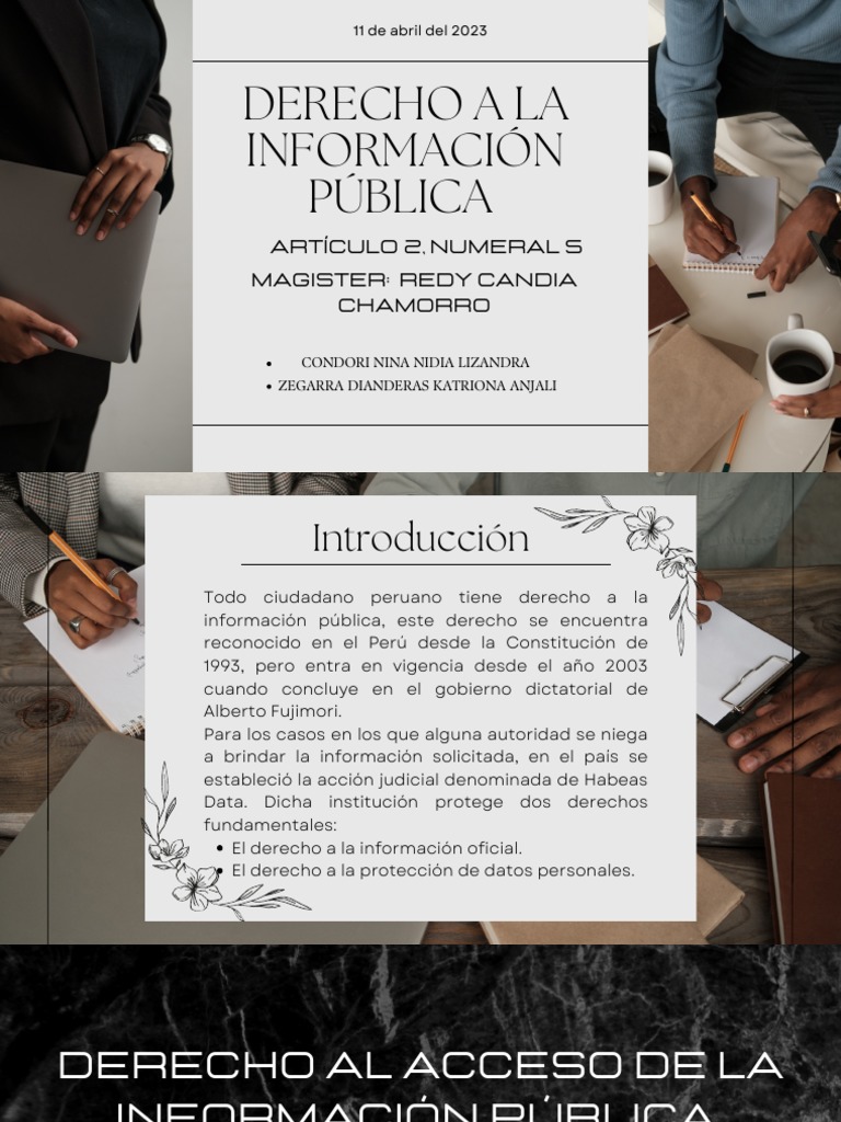Articulo 2, Numeral 5 | PDF | Constitución | Gobernancia