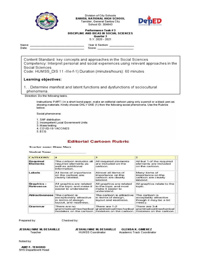 Q3 Performance Task 3 Diss Pdf
