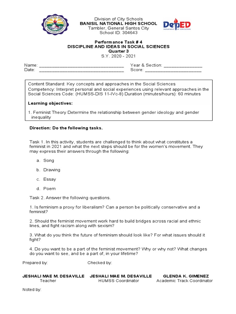 Q3-Performance Task-4 - DISS | PDF