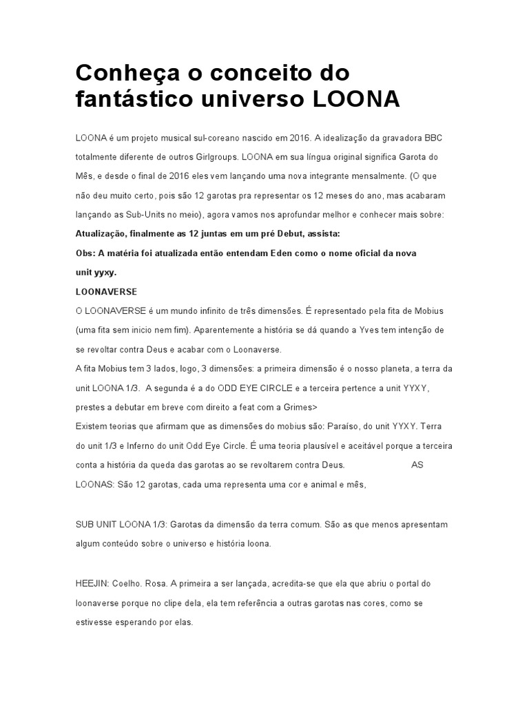 Manual Do Loona | PDF
