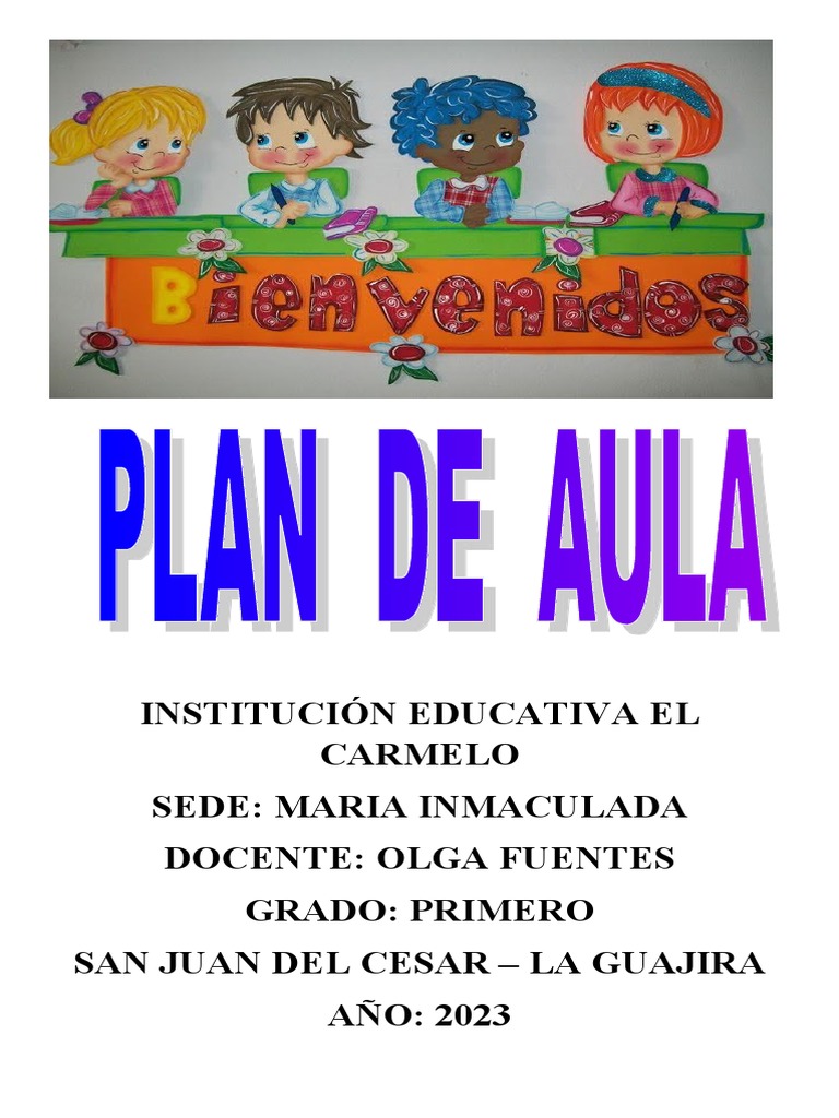 Plan de Aula Grado Primero Olga 2023 | PDF