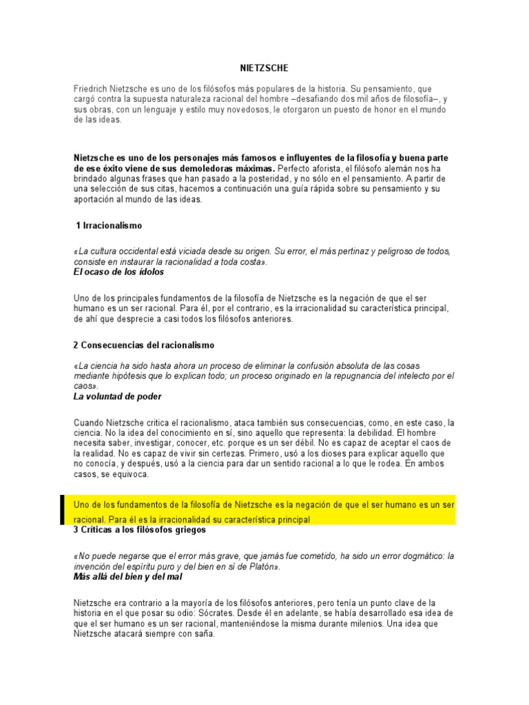 NIETZSCHE | PDF | Friedrich Nietzsche | Moralidad