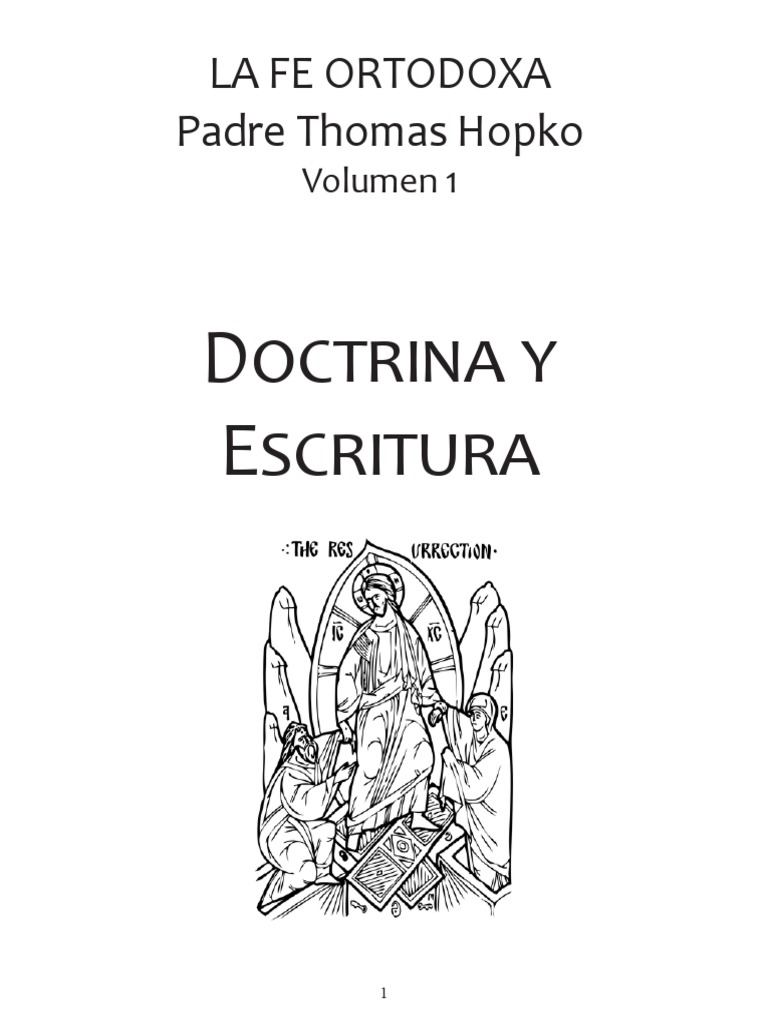 Fe Ortodoxa Vol I - Doctrina y Escritura-Thomas Hopko | PDF | Biblia ...