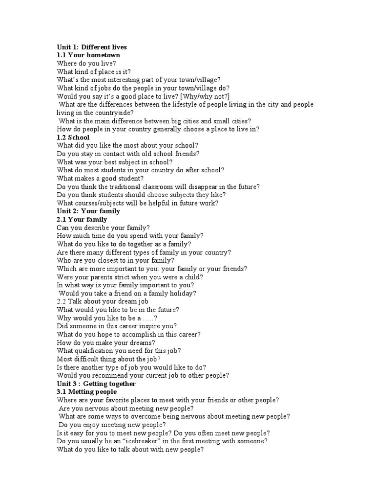 Speaking Topics | PDF | Clothing | Restaurants