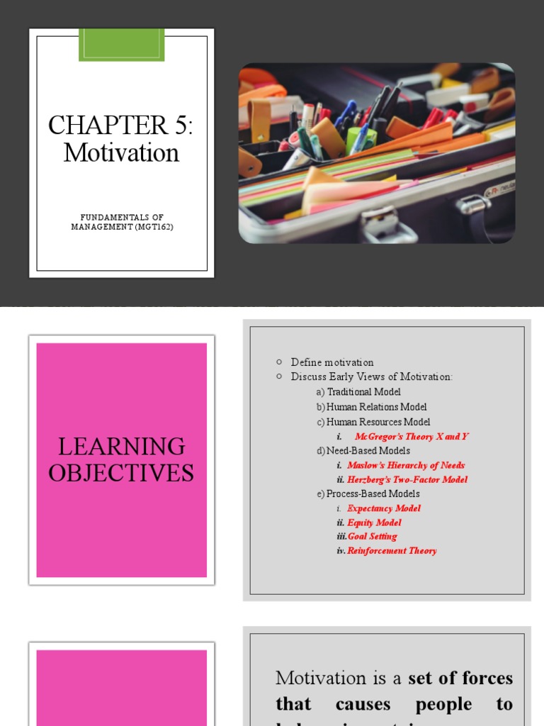 Chapter 5-Motivation | PDF | Motivational | Motivation Chapter 5-Motivation | PDF | Motivational | Motivation