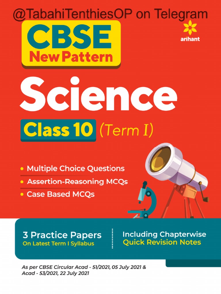 Arihant Science Class 10 CBSE 2021-22 (Arihant Publications) | PDF