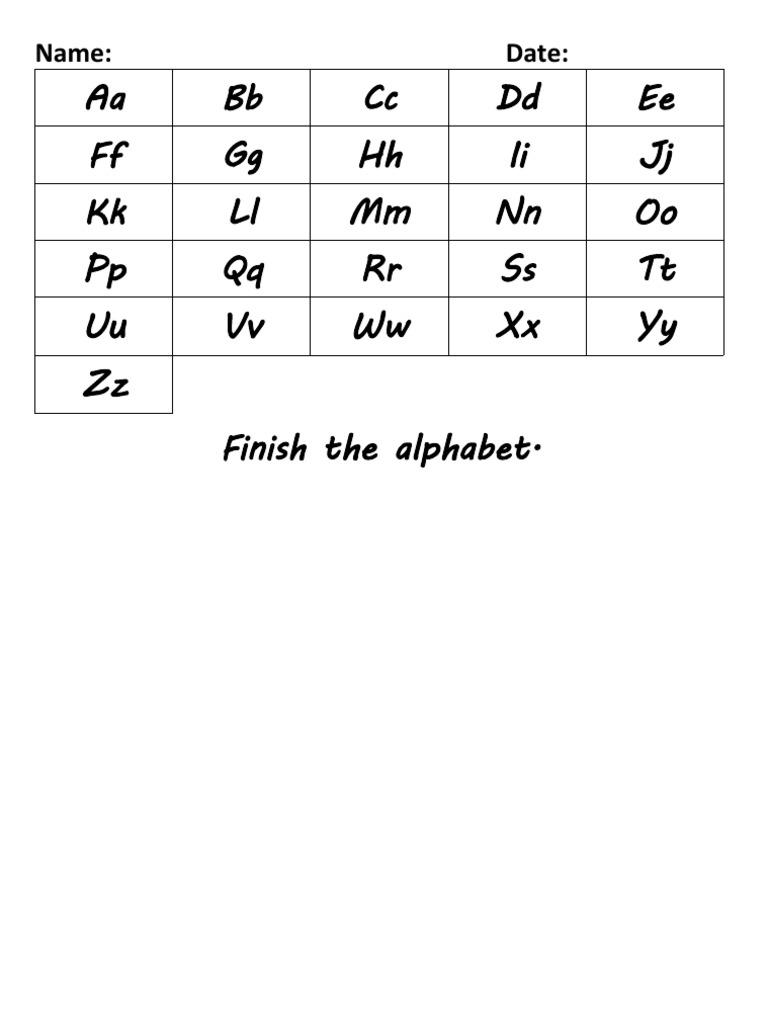 Alphabets | PDF