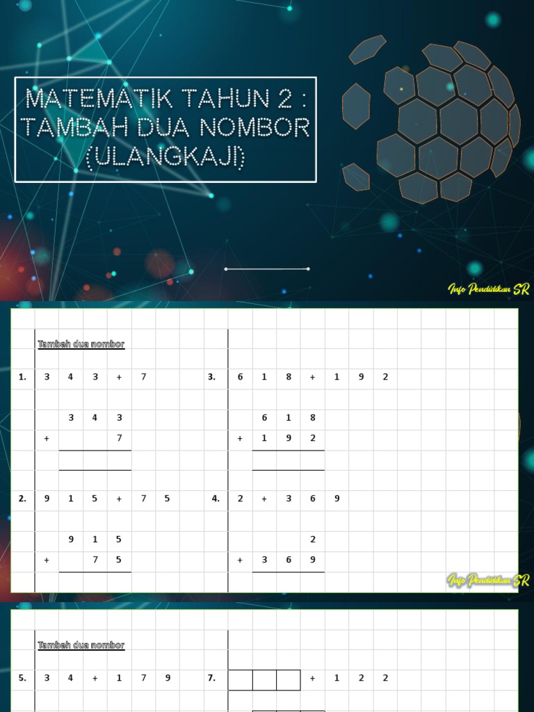 MATEMATIK TAHUN 2 Tambah 2 Nombor | PDF