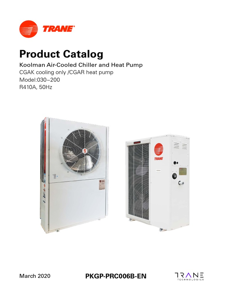 Koolman Air-Cooled Chiller Catalog | PDF | Heat Exchanger | Pump
