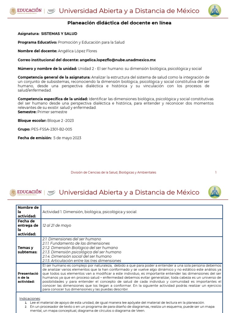 01 Fssa B2 U2 | PDF | Sicología | Homo Sapiens