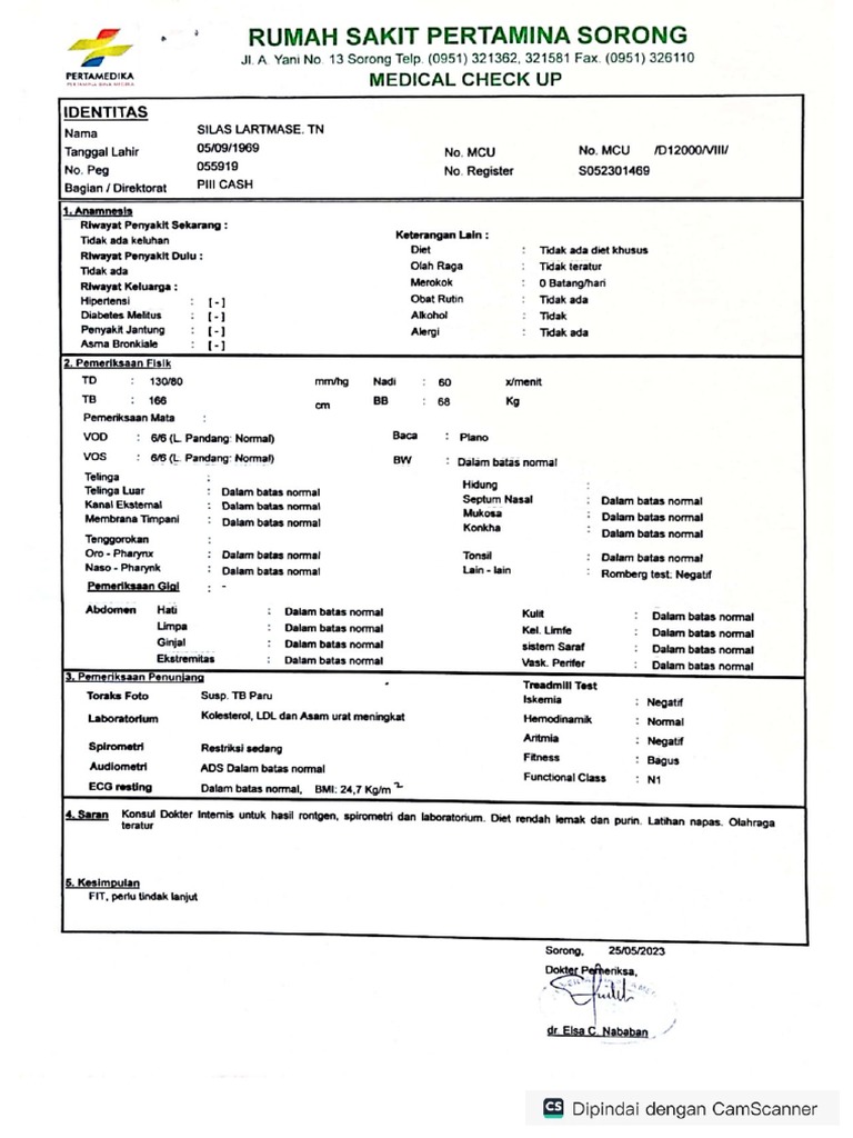 Hasil MCU Silas | PDF