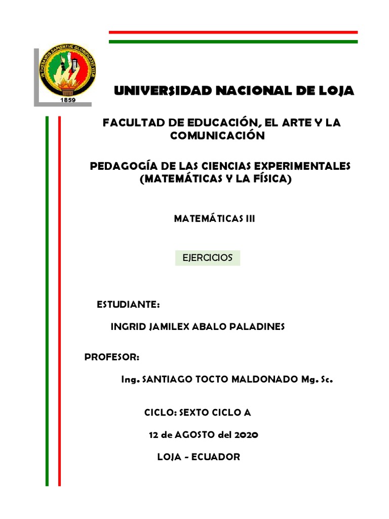 Ingrid Abalo Ciclo6 Tarea U3 | PDF
