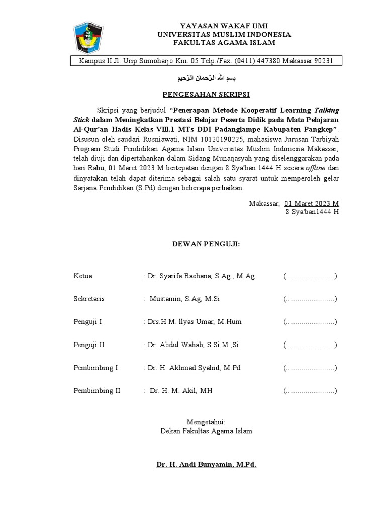 Skripsi Metode Kooperatif Al-Qur'an | PDF