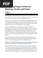 CFC HOUSEHOLD Prayer Meeting Guide | PDF | Religion & Spirituality