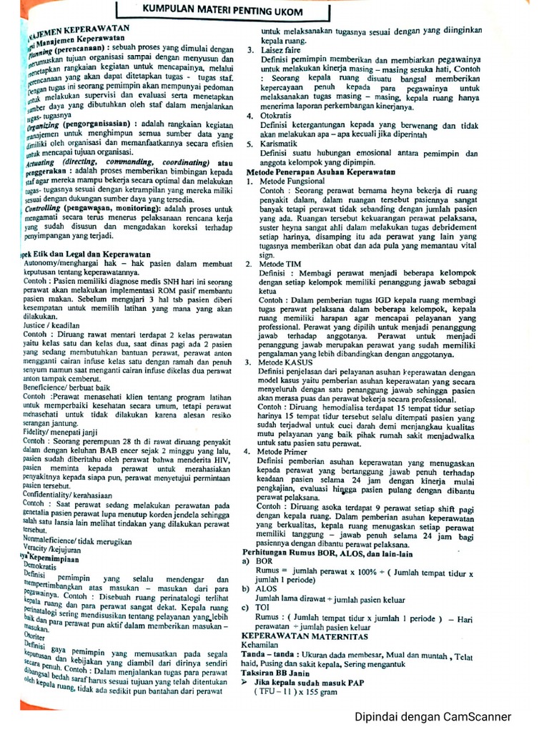 Kumpulan Materi Penting Ukom | PDF