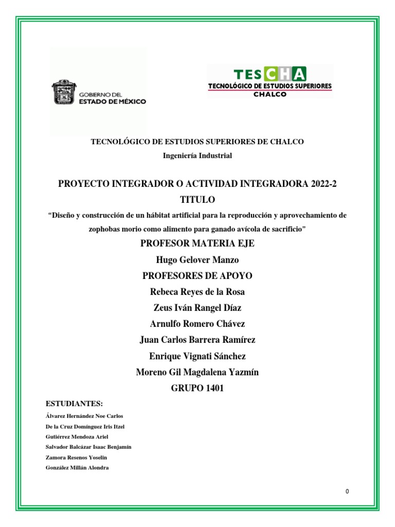 Reporte Final de Proyecto Integrador 2021-2 | PDF | Alimentos | Pollo