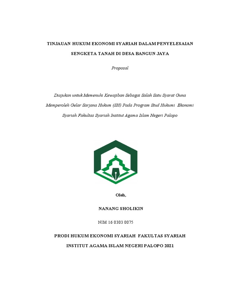 PROPOSAL SKRIPSI (Repaired) | PDF