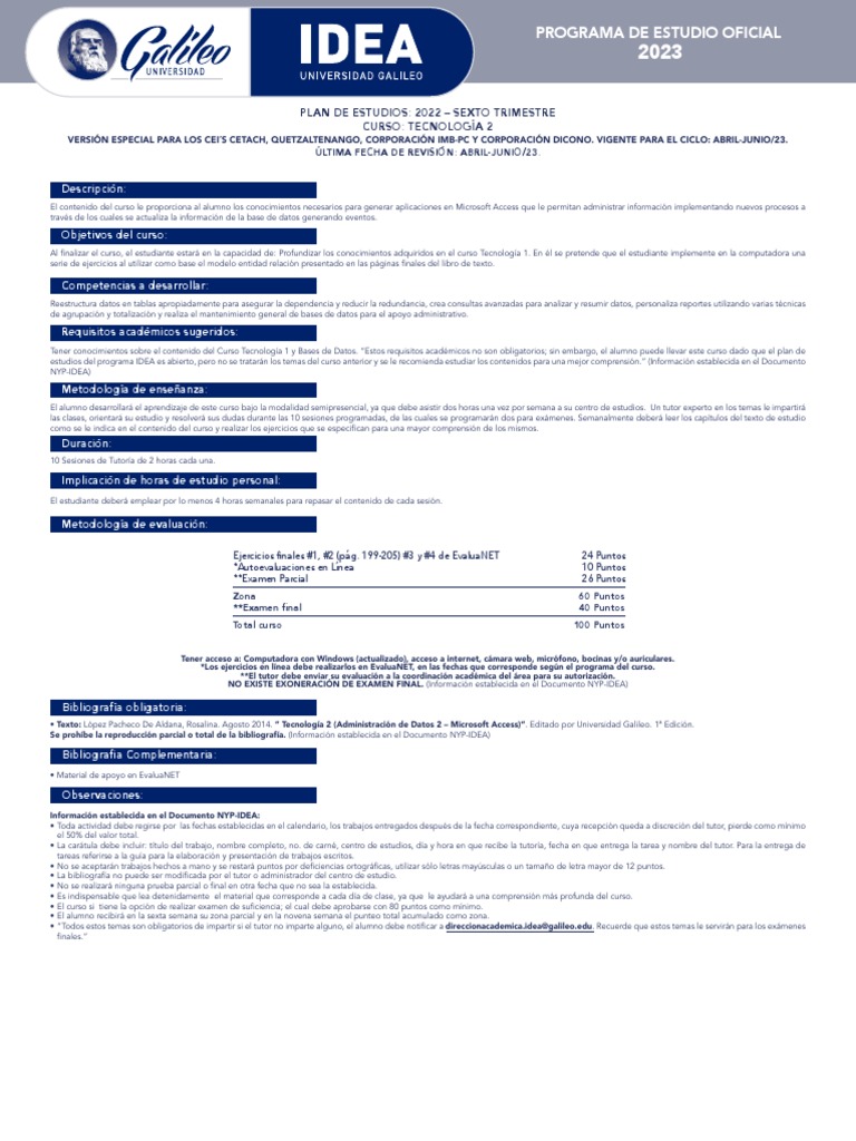 Pe 6 Tecnologia 2 Pe2022 Tri2-23 | PDF