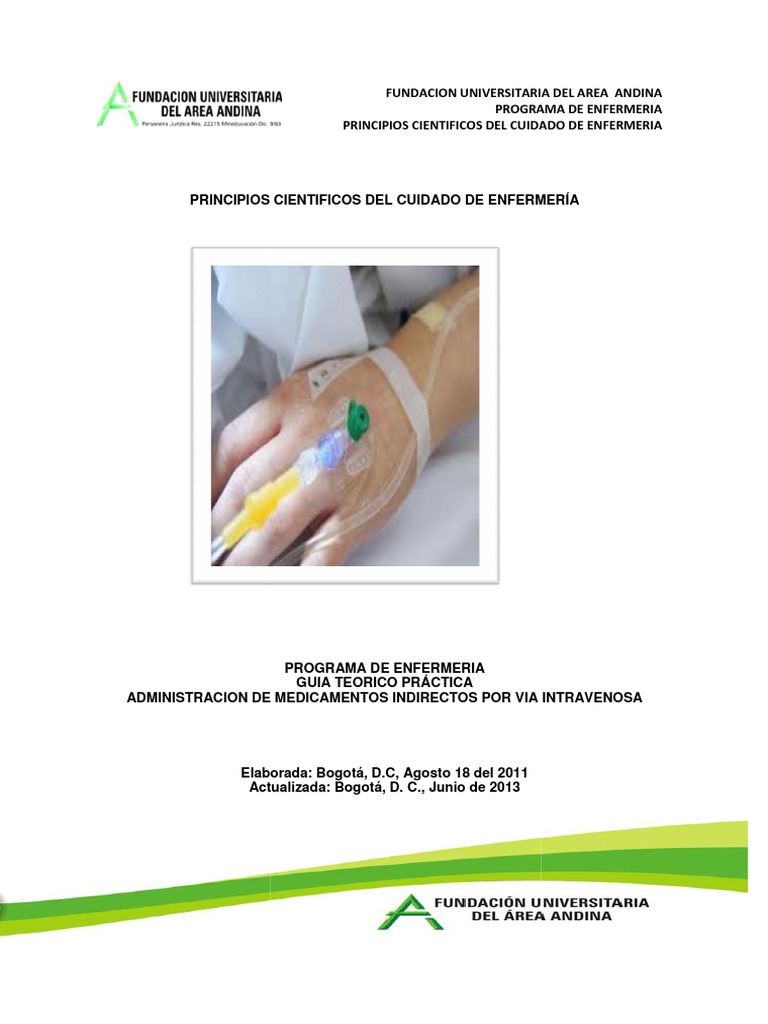 Administracion de Medicamentos Via Intravenosa Revisada | PDF