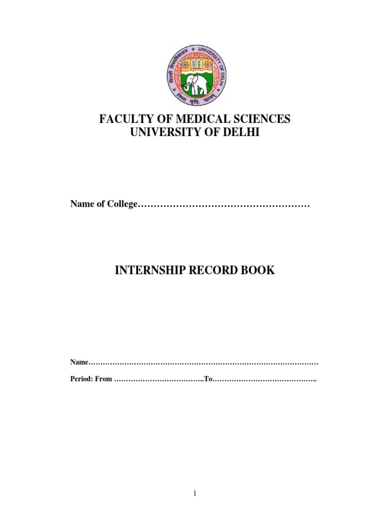 Internship Record Book | PDF