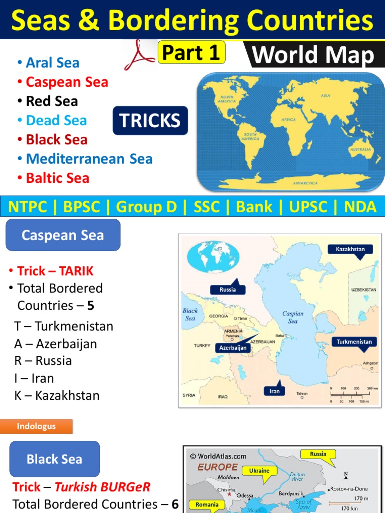 Seas and Bordering Countries | PDF