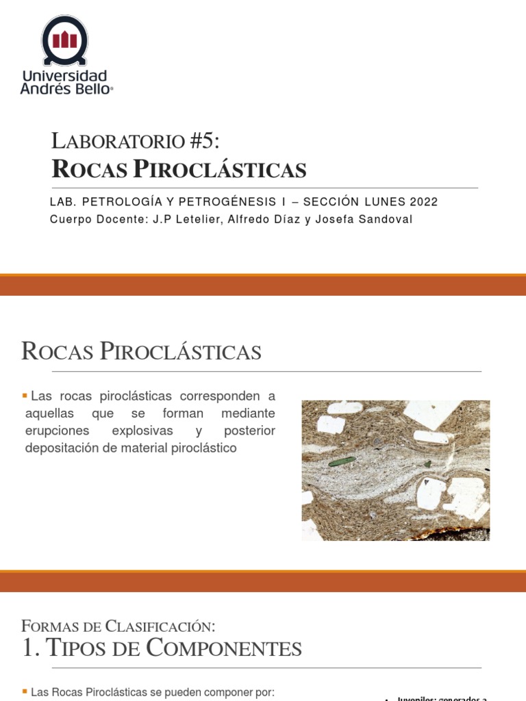 Clase 5 - Rocas Piroclásticas | PDF | Roca (geología) | Tipos de ...