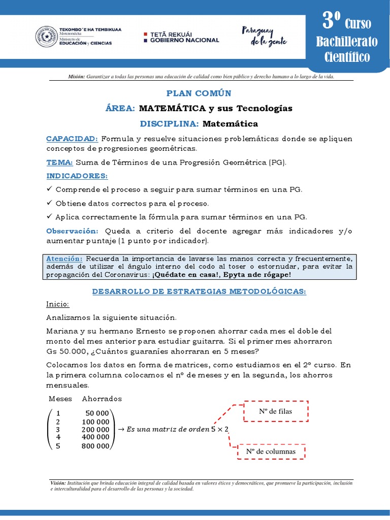 Matemática 3er. Curso Plan Común | PDF | Matemáticas