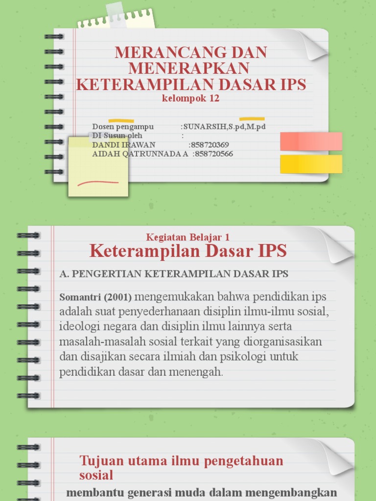 Konsep Dasar Ips Kelompok 12 | PDF