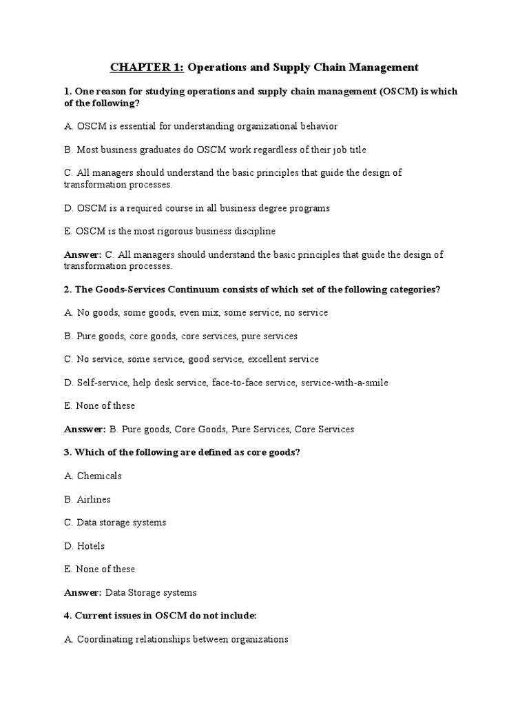 Business Operations Essentials | PDF | Lean Manufacturing | Logistics